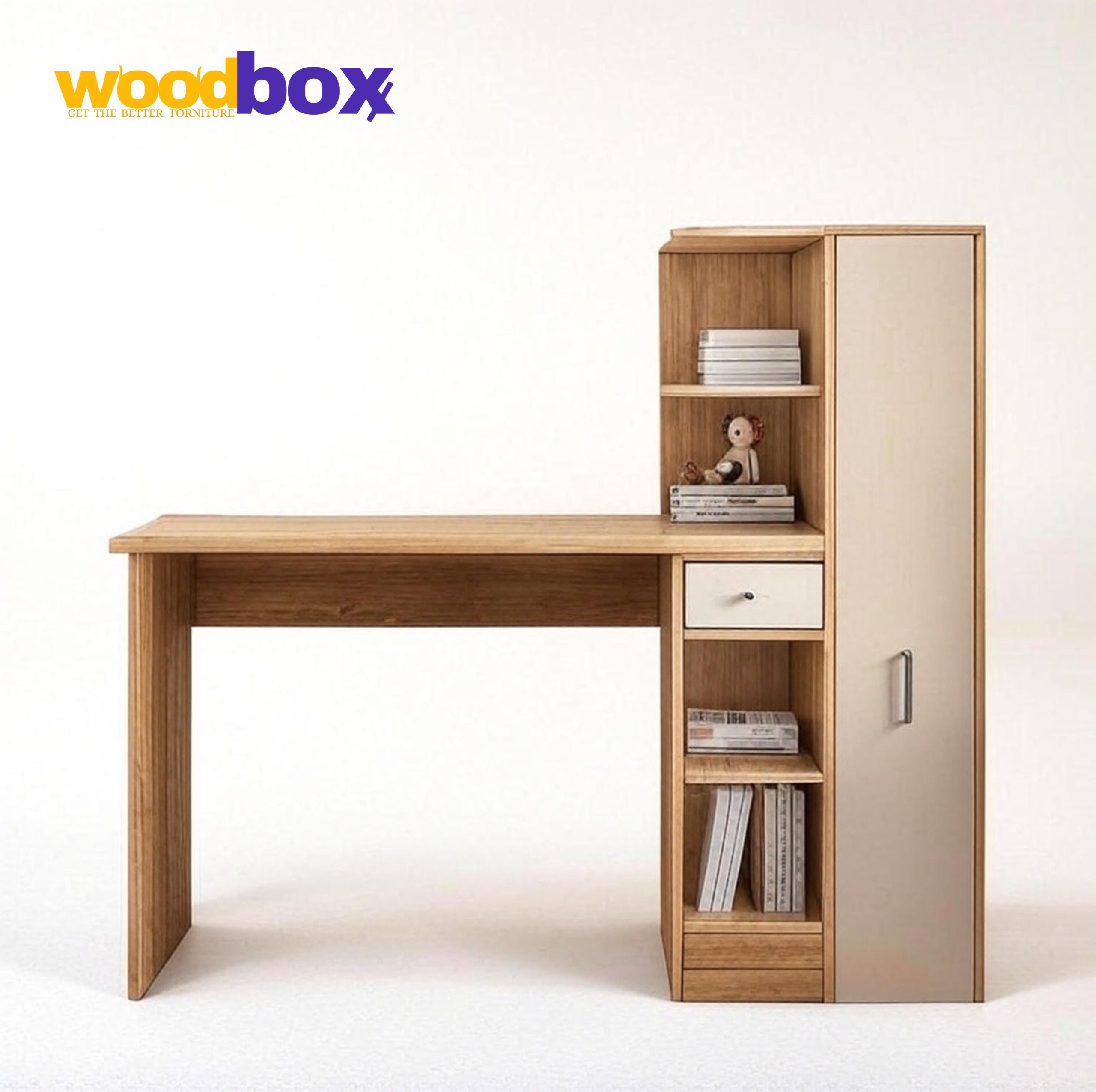 Study Table and Book Shelf Pro Desk – Wood Box